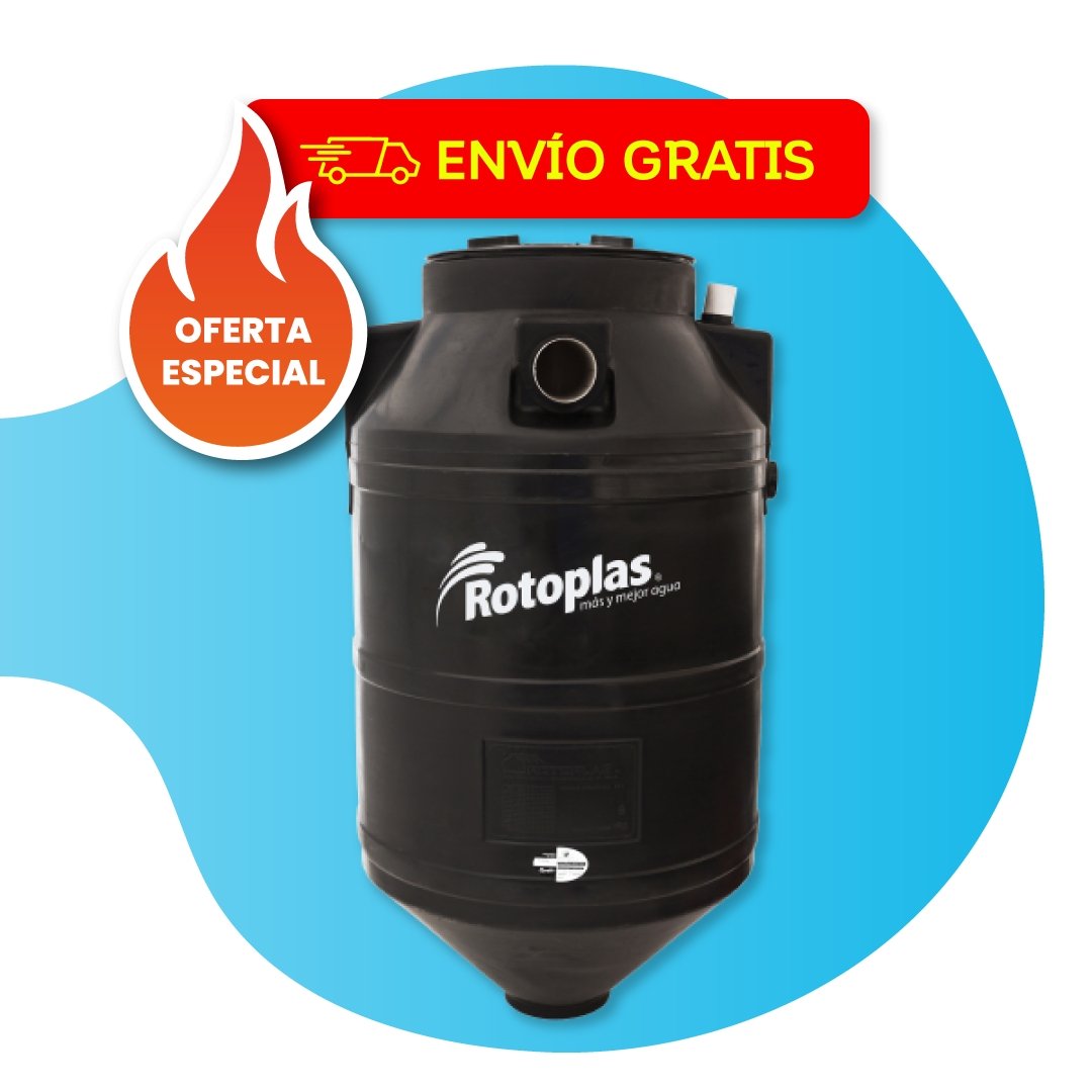 Biodigestor Rotoplas 3000 litros Fosa Séptica