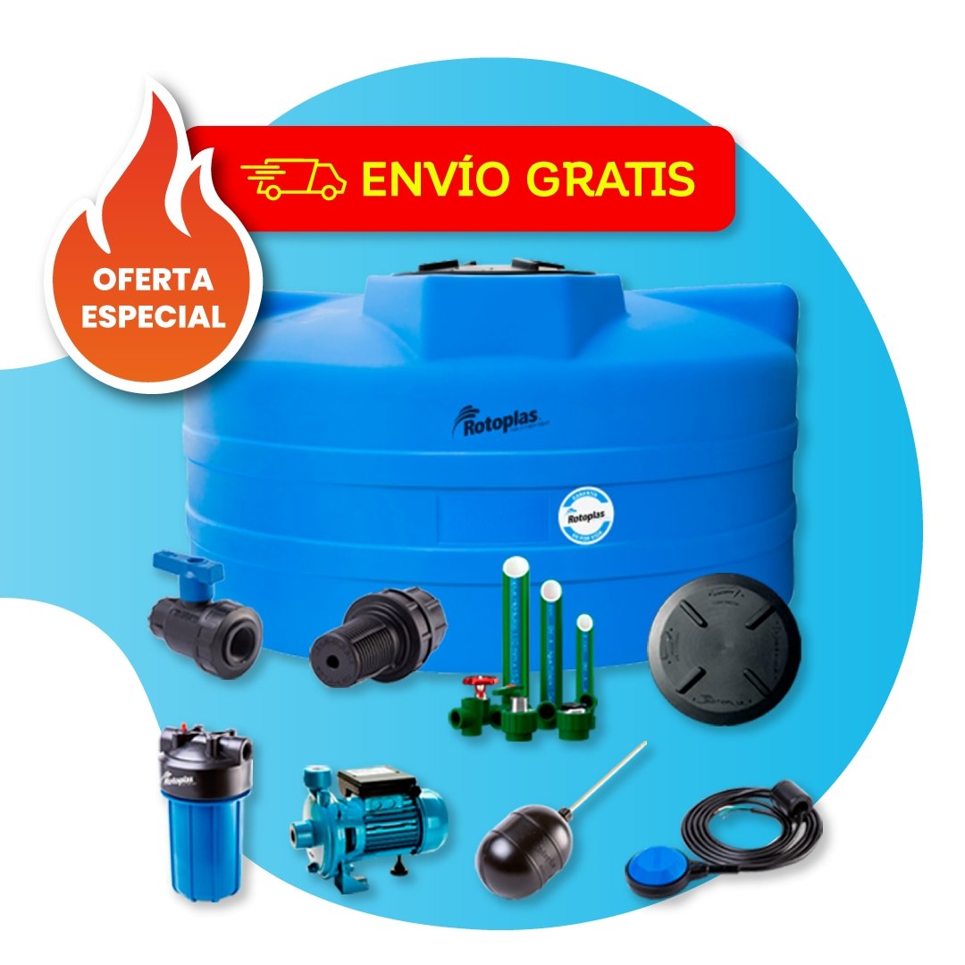 Cisterna Rotoplas 5000 litros Con Equipo